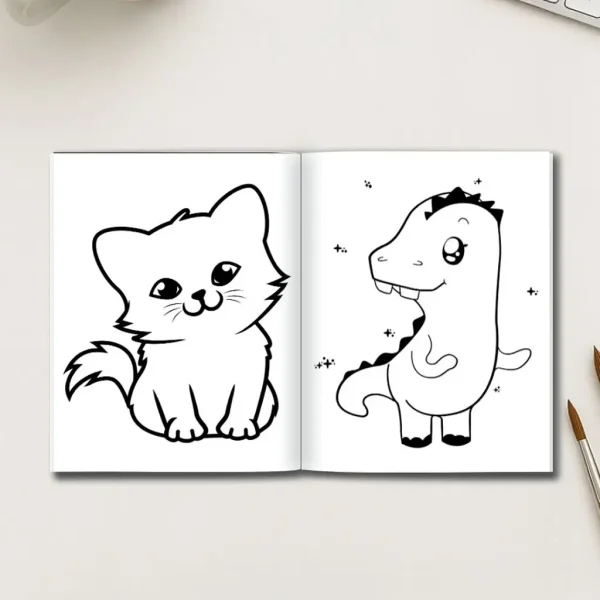Animal Friends Forever – 65 Cute Coloring Pages for Kids | Petit Pet